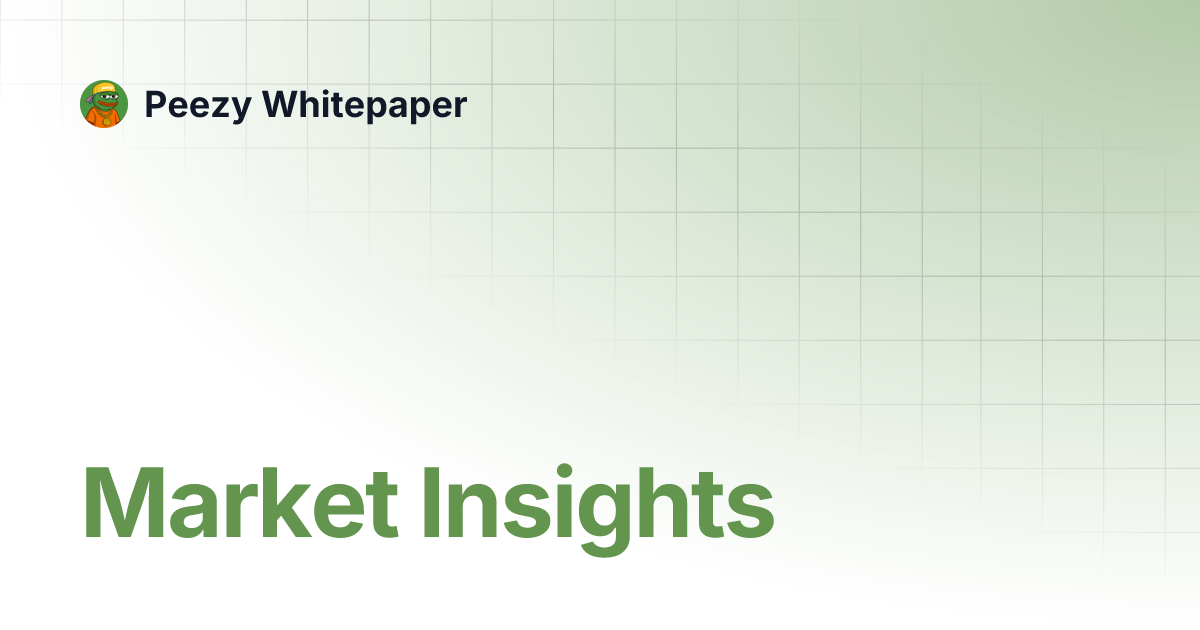Market Insights | Peezy Whitepaper